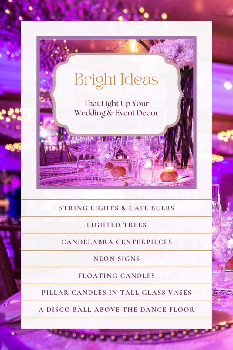 10 Unique Lighting Decor Options for Your Big Day - Walter Knoll ...