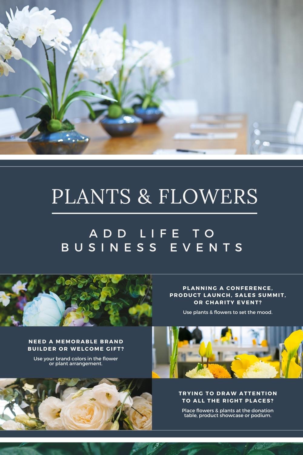 The Benefits of Having Florals & Plants at Corporate Events - Walter ...