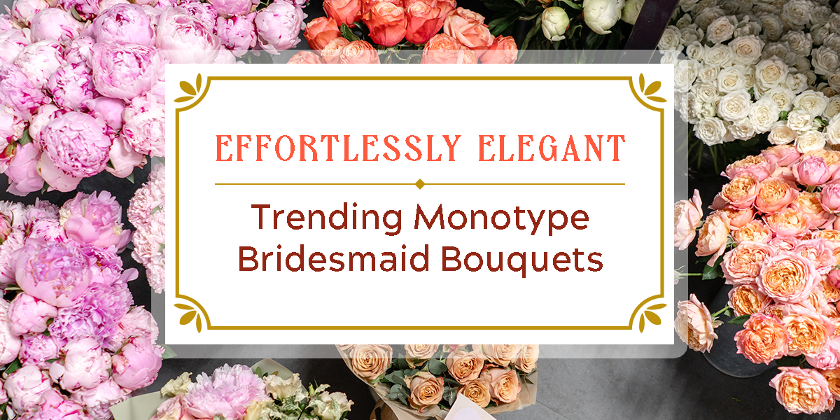 Bridesmaid Bouquet Trend Alert: Monotype Arrangements for a Chic ...